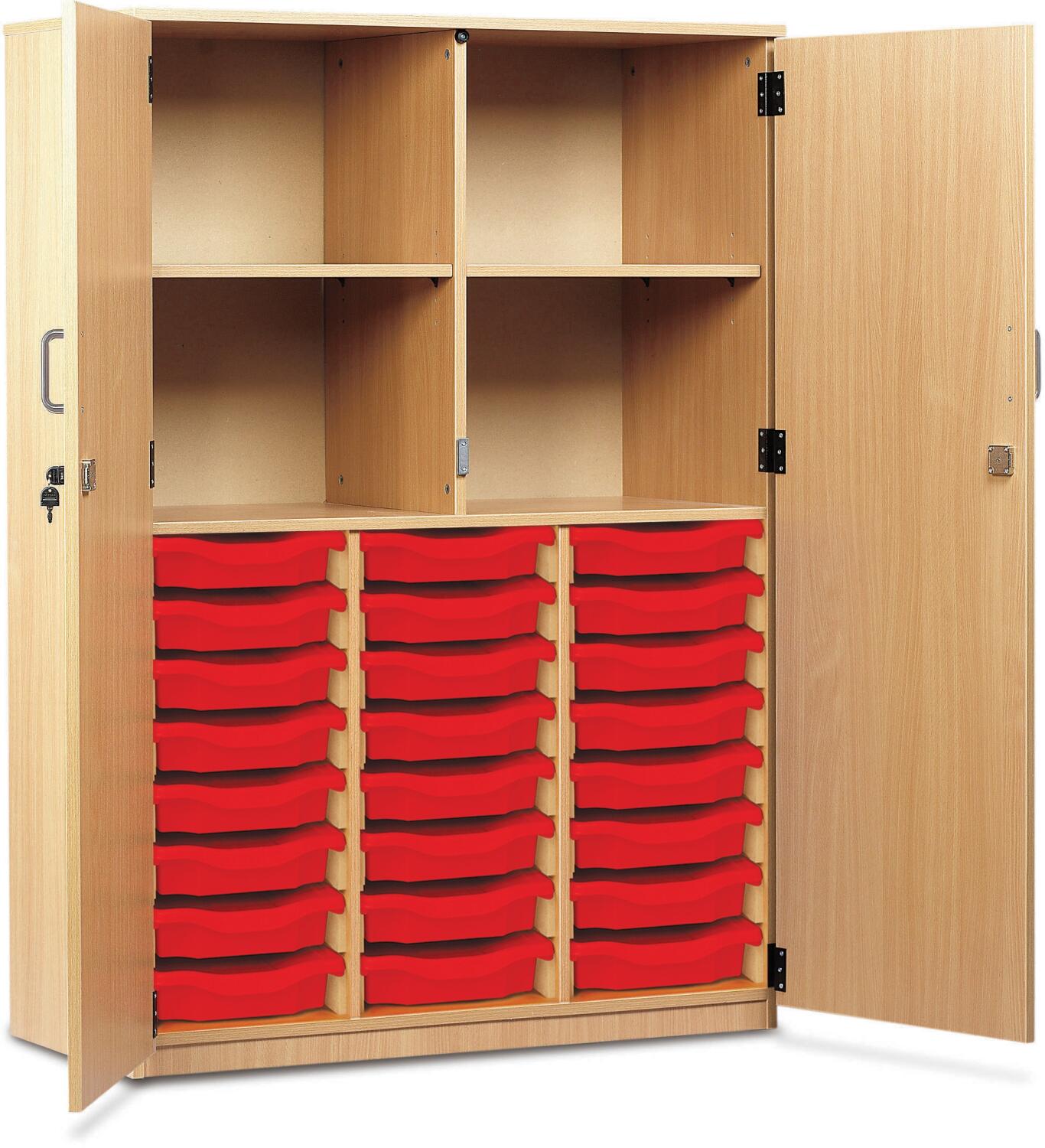 Monarch 24 Tray Storage Cupboard - Lockable, Adjustable, Durable ...