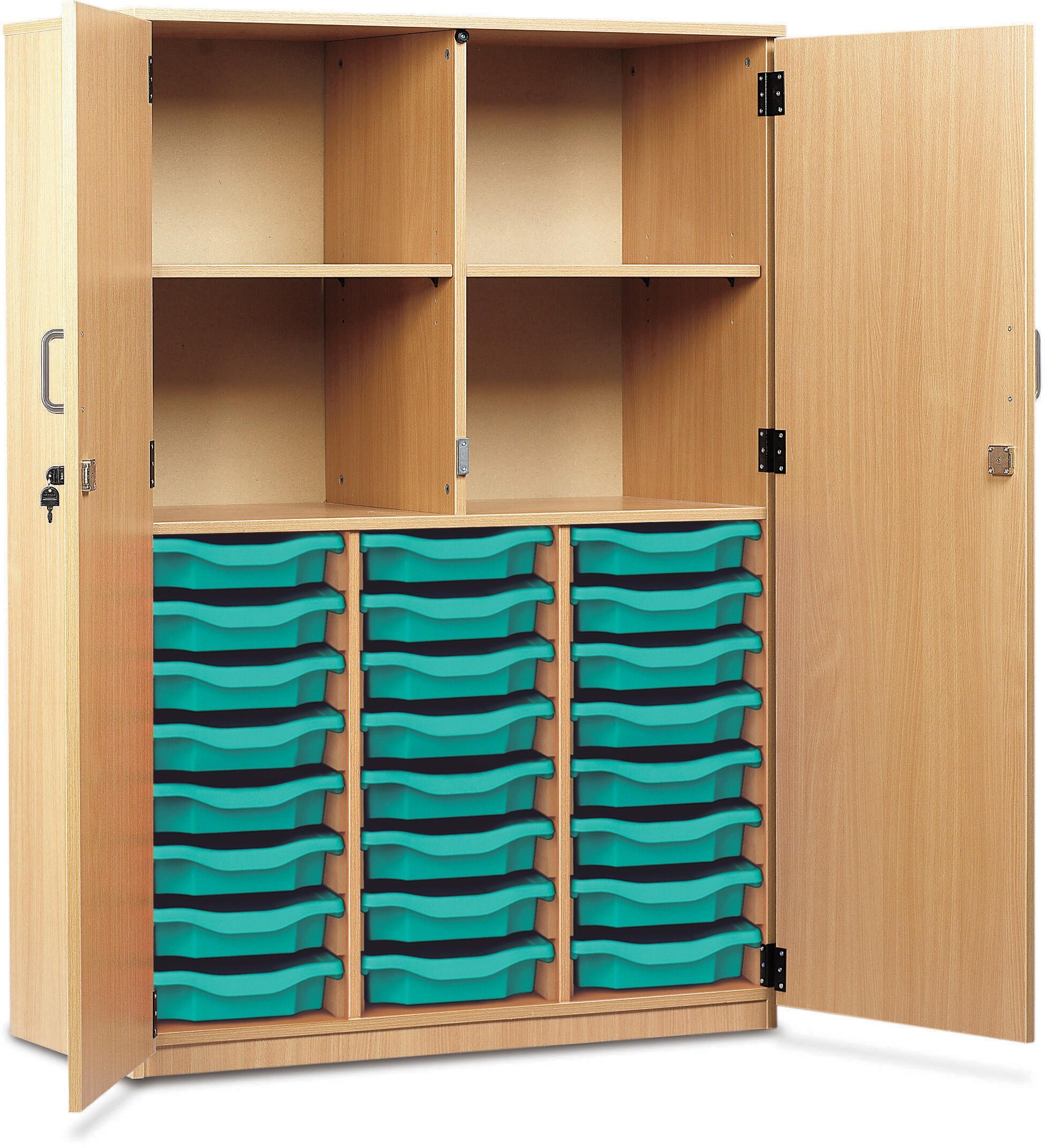 Monarch 24 Tray Storage Cupboard - Lockable, Adjustable, Durable ...