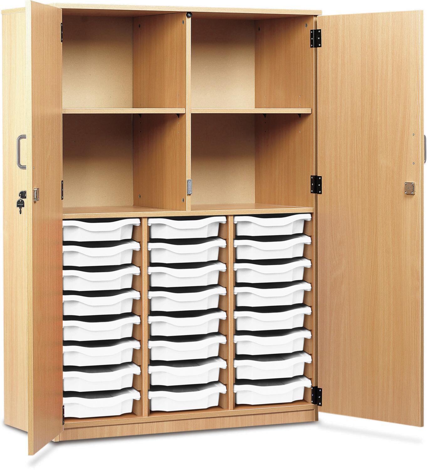 Monarch 24 Tray Storage Cupboard - Lockable, Adjustable, Durable ...