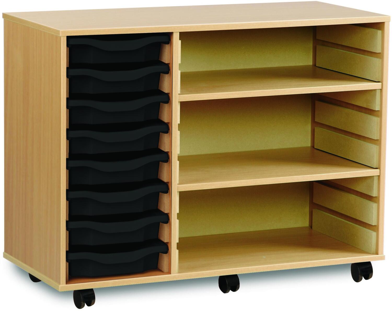 Monarch 8 Shallow Tray Unit with Adjustable Shelves for Schools ...
