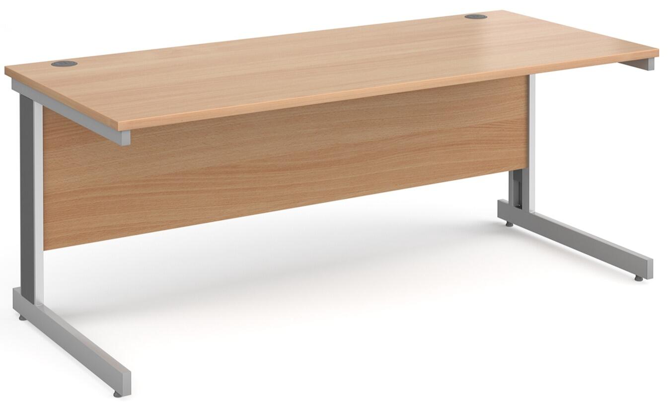 Gentoo Rectangular Desk with Cable Managed Legs - 1800mm x 800mm ...