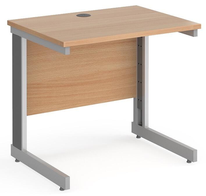 Gentoo Rectangular Desk with Cable Managed Legs - 800mm x 600mm ...