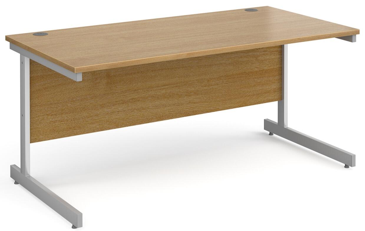 Gentoo Rectangular Desk with Single Cantilever Legs - 1600 x 800mm ...