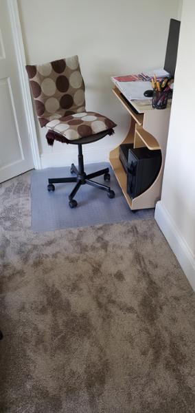 Nautilus Lipped Studded Chair Mat for Hard Floor - 900 x 1200mm ...