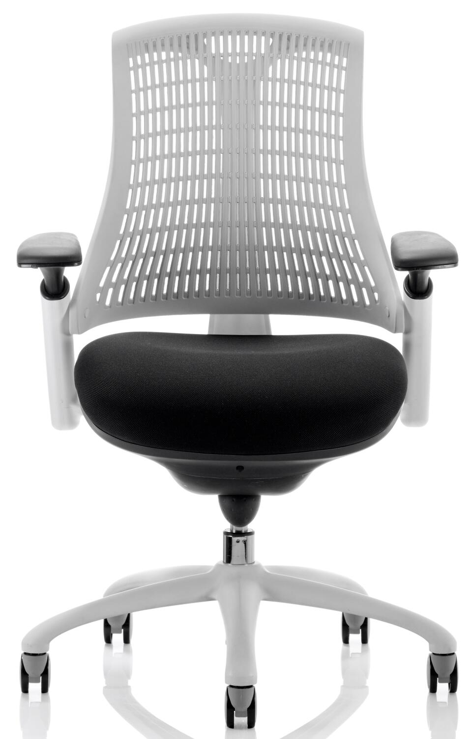 Flex Task Operator White Frame Chair - Office Furniture Direct