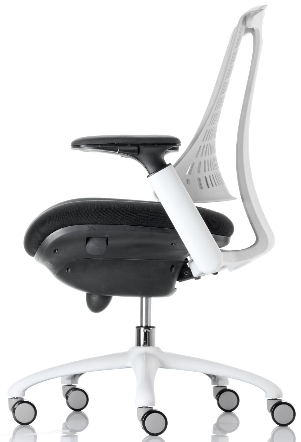 Flex Task Operator White Frame Chair - Office Furniture Direct