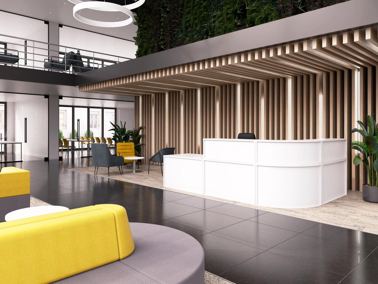 TC Reception Modular Straight Base Unit - Customisable Design - Office ...