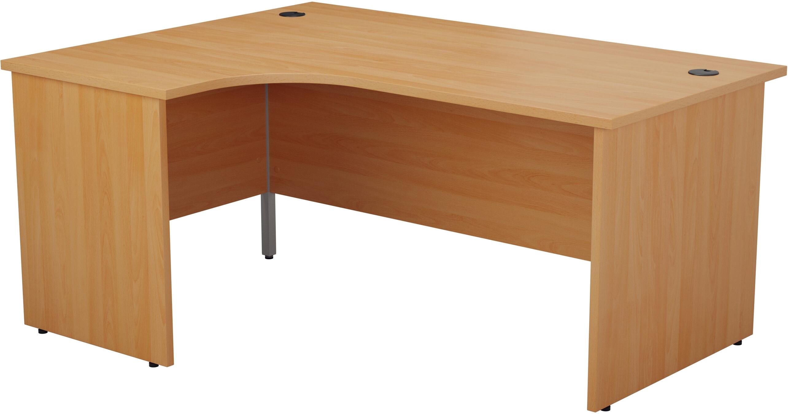 TC Panel Right Hand Radial Desk - 1600 x 1200mm - Office Furniture Direct