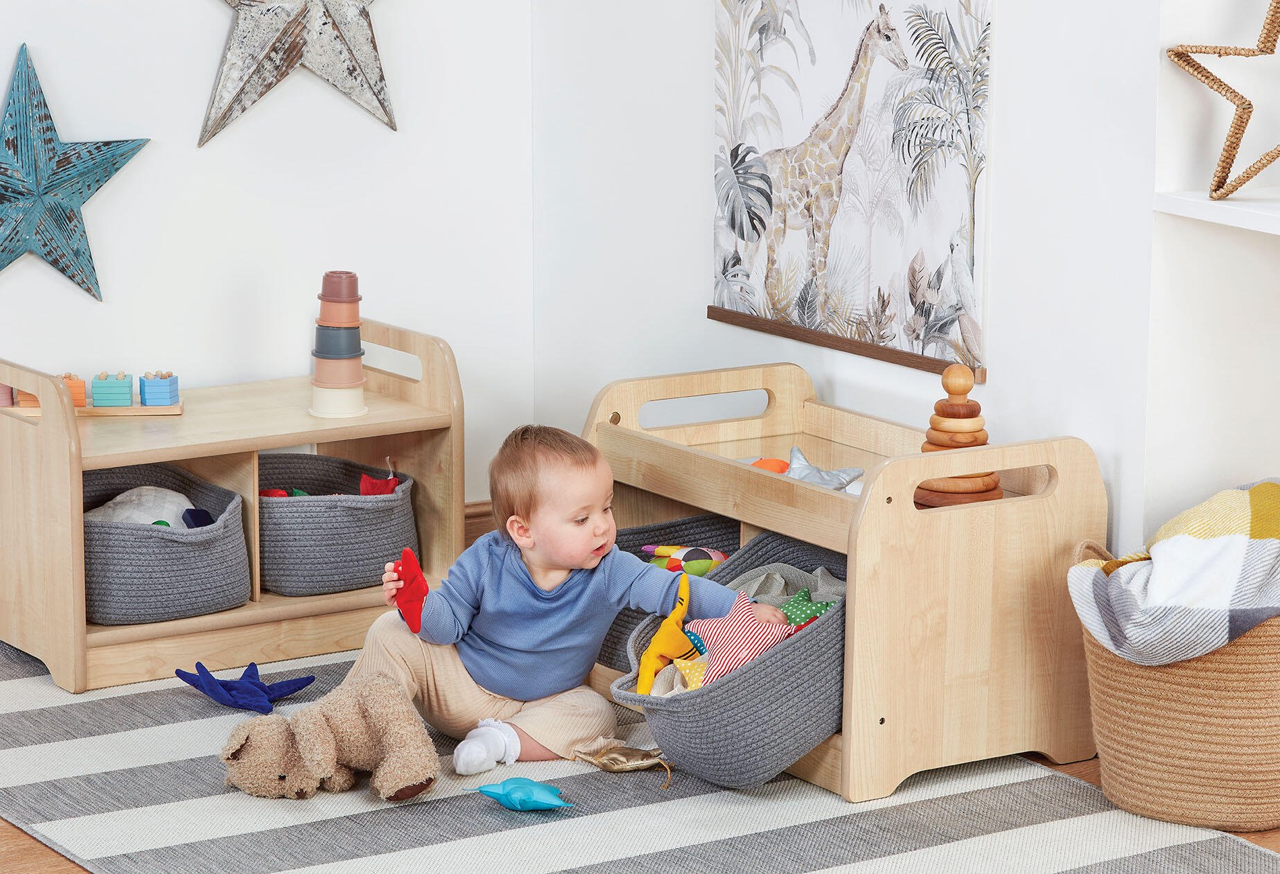 Millhouse Compact Low Level Storage Bench with Mirror Surface - Office Furniture Direct