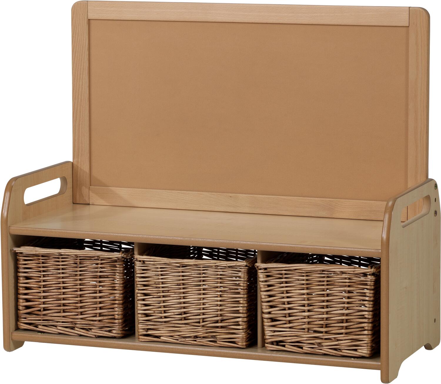 Millhouse Low Display Storage Unit with 3 Baskets - W900xD400xH800mm ...