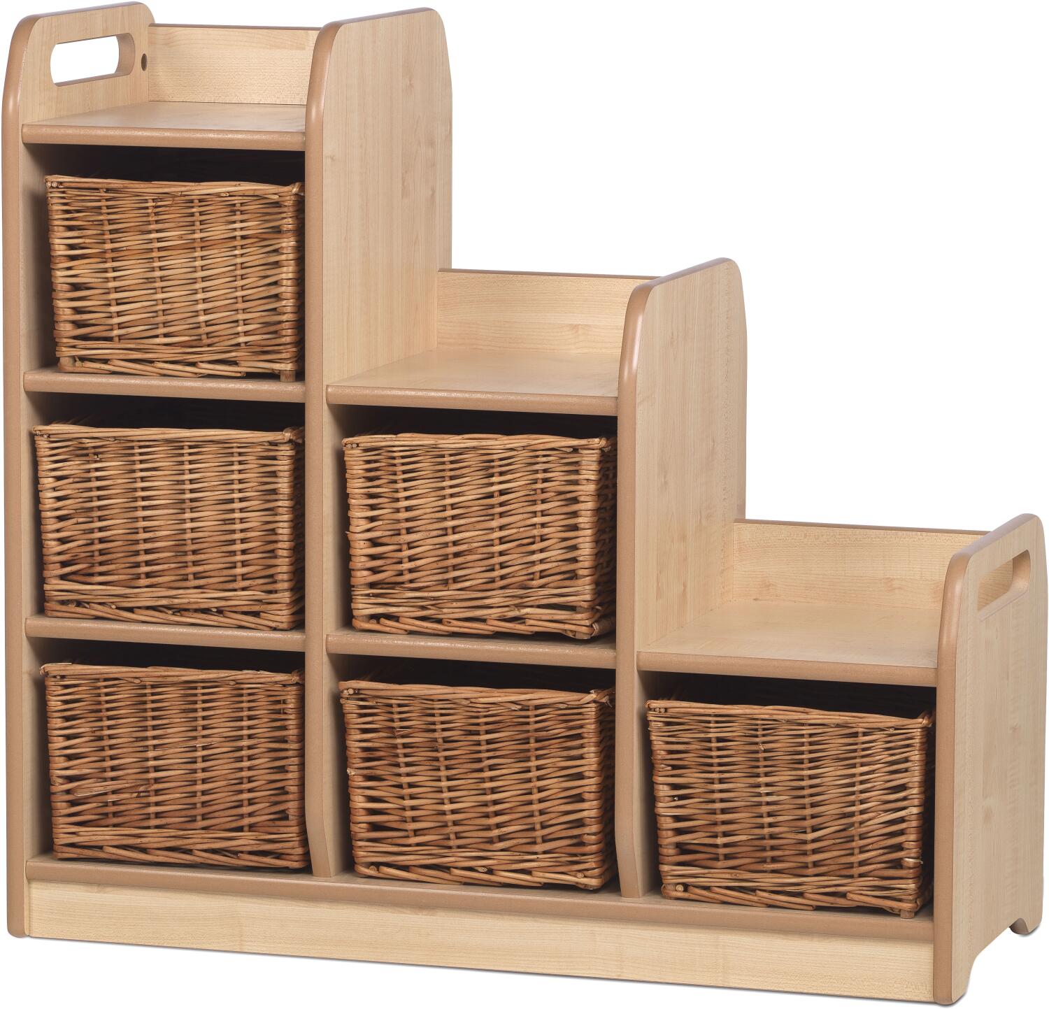 Millhouse Left Hand Stepped Storage with Baskets and Display Shelves ...