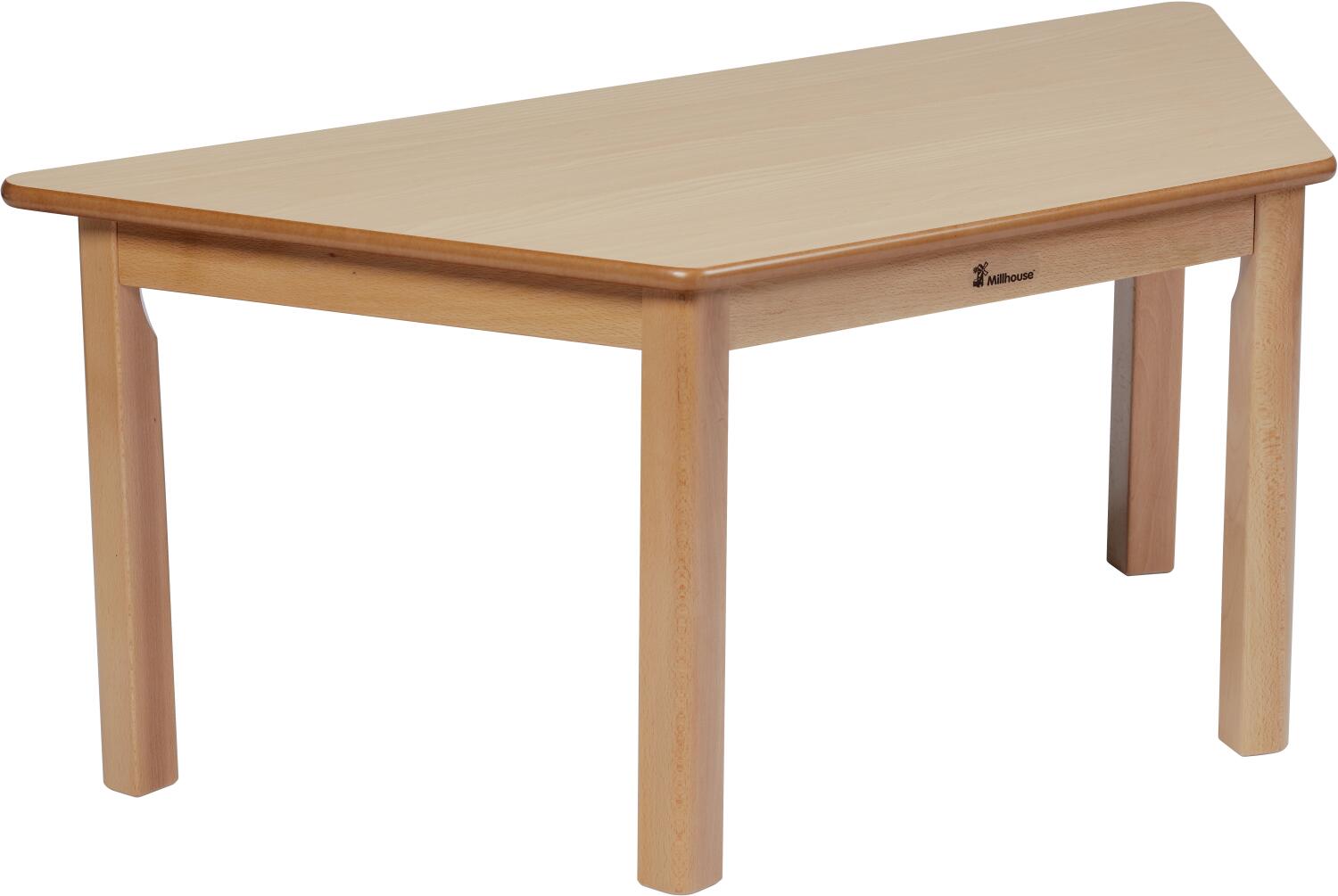 Millhouse Trapezoid Table - Solid Beech Frame, Maple Top ...