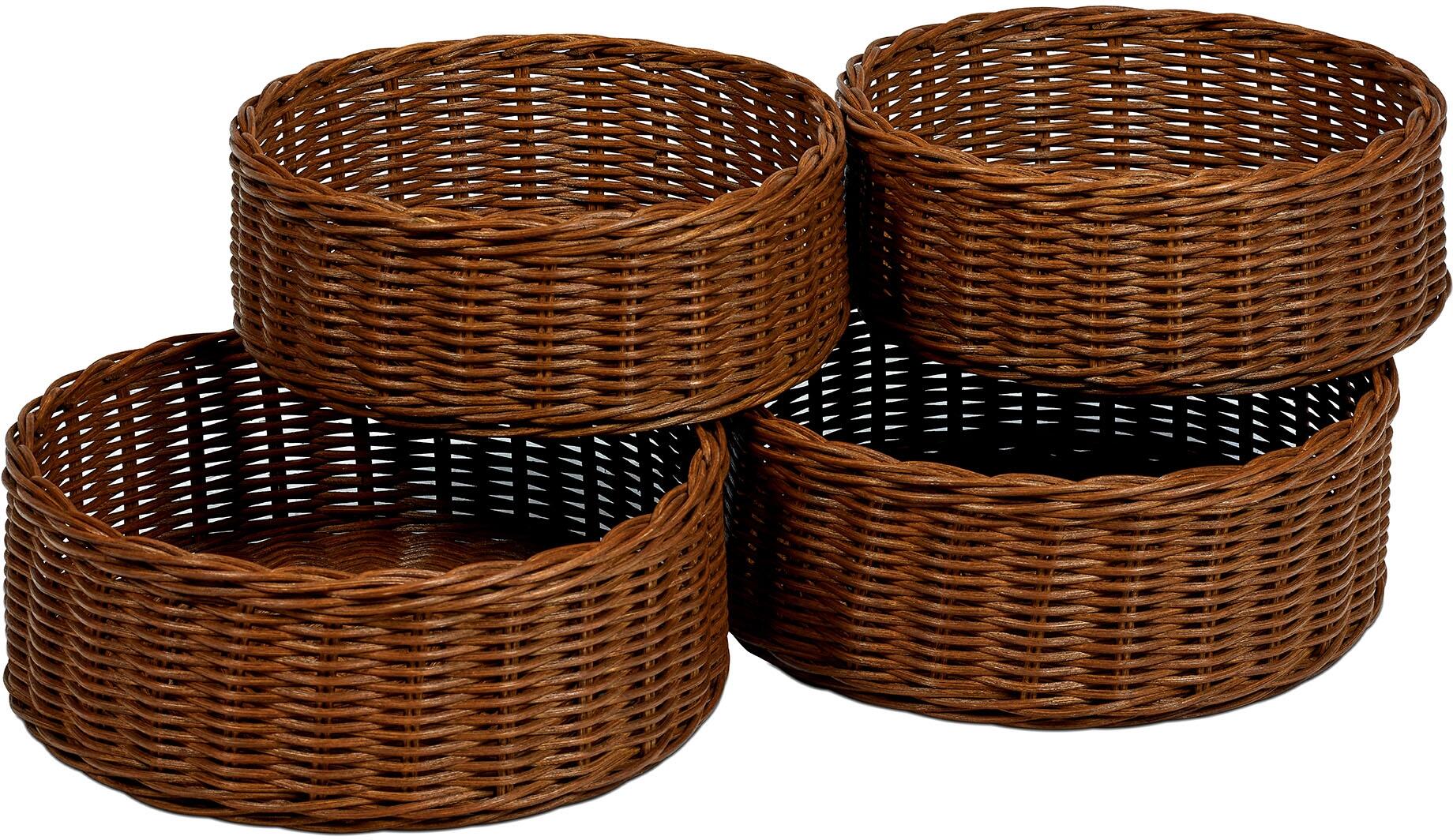 Millhouse Set of 4 Round Baskets in Different Sizes - Office Furniture ...