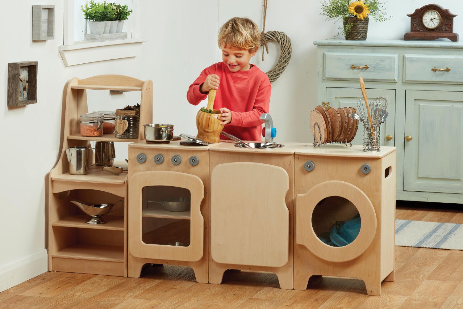 Millhouse Natural Kitchen Set for Children 3yrs+ with 4 Pieces - Office ...