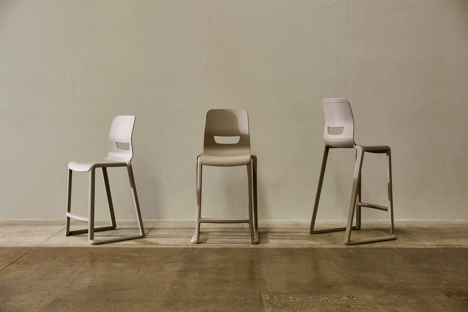 KI Europe Postura+ One Piece High Back Stool - 560mm Height - Office ...