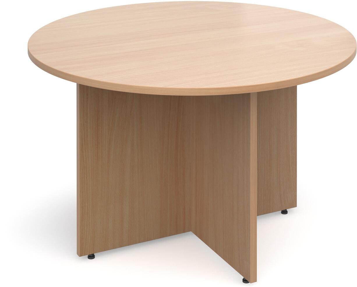 Dams Arrow Head Leg Circular Meeting Table - Available in Four Finishes ...