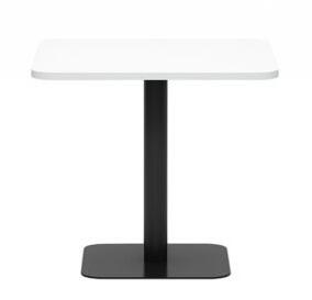 ORN Retro Square Dining Table 600x600mm with Solid Steel Base - Office ...