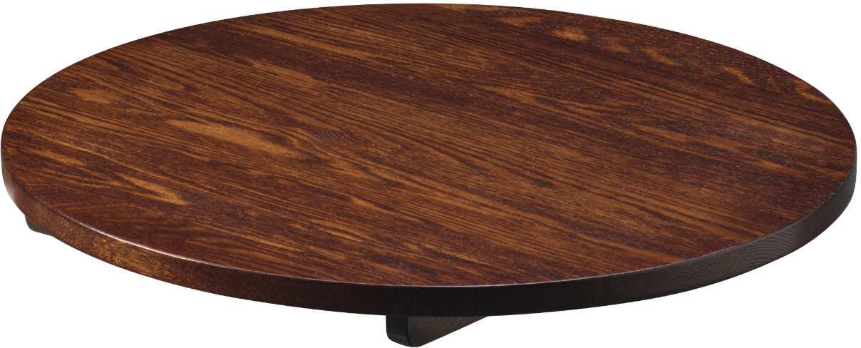 Solid Wood Round Table Top - Tabilo Stained 700mm for Venues - Office ...