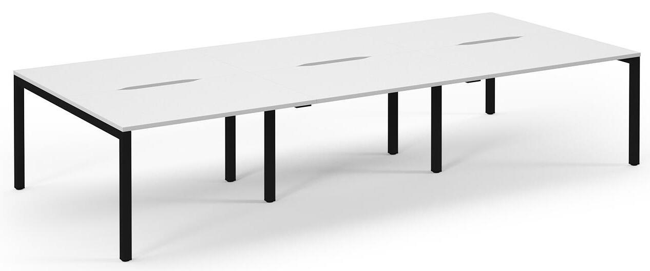 Dams Connex Scalloped 3600 x 1600 Back To Back Desk - Office Furniture ...