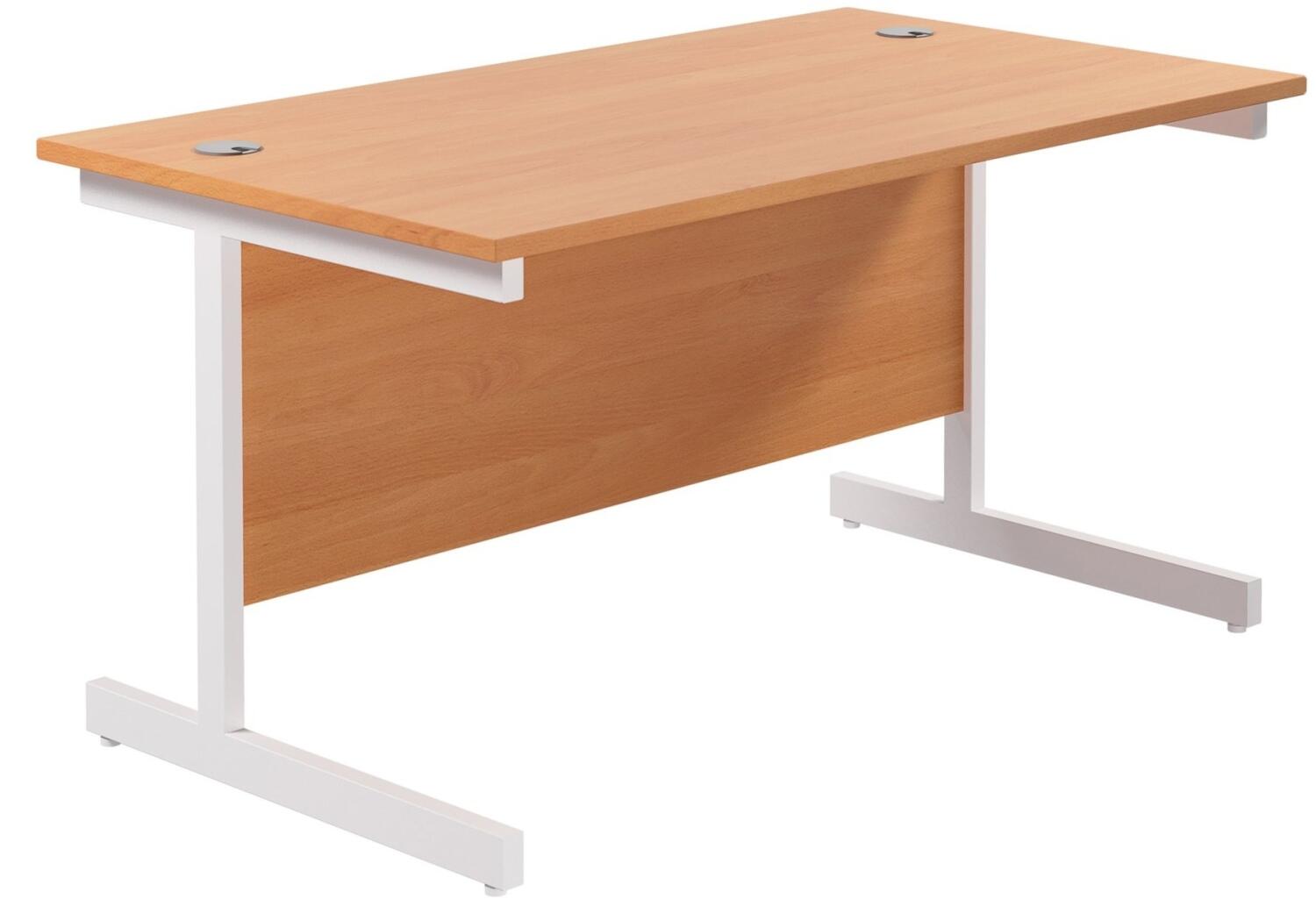 TC Single Upright Desk with Cantilever Legs - 1400mm x 800mm - Office ...