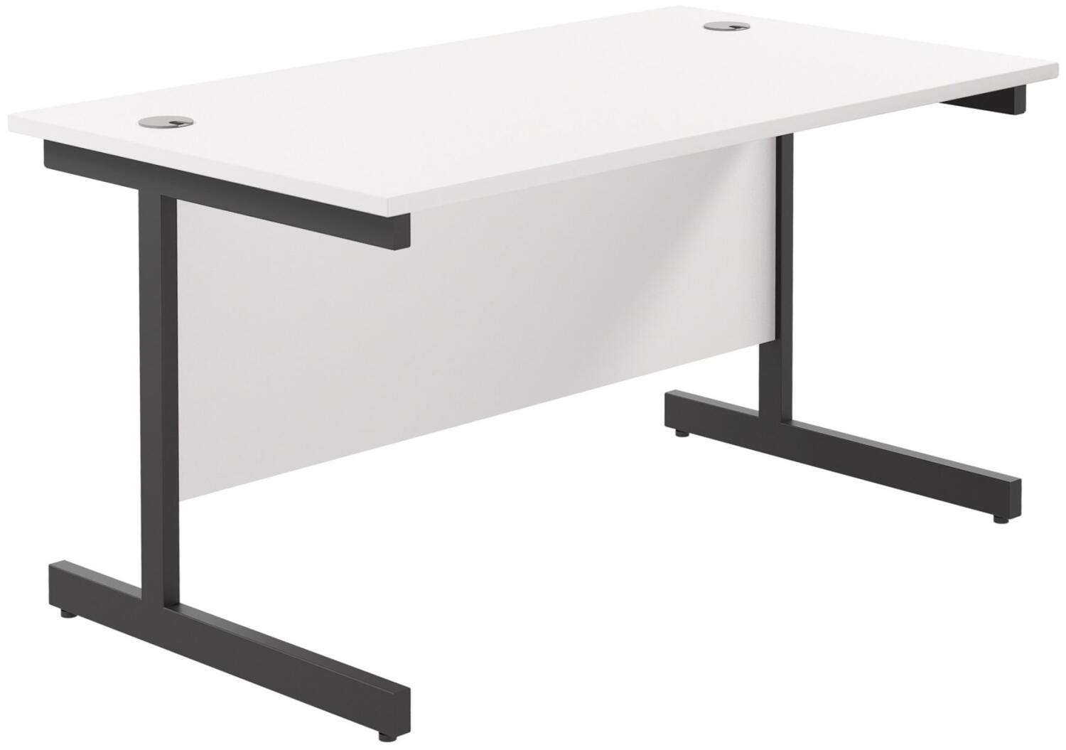 TC Single Upright Desk with Cantilever Legs - 1400mm x 800mm - Office ...