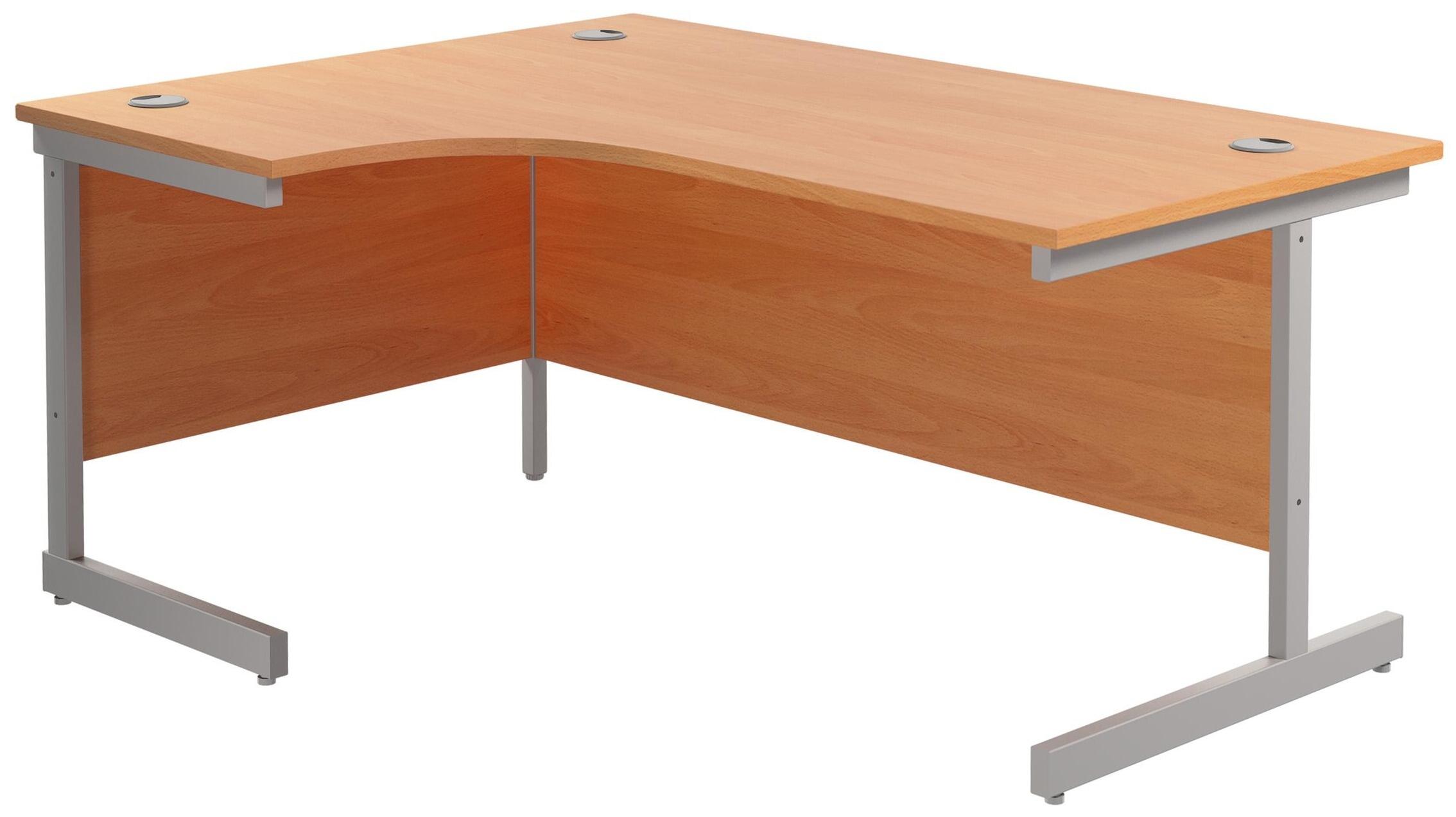 TC Single Leg Corner Desk 1800x1200mm with Pedestal Included - Office ...