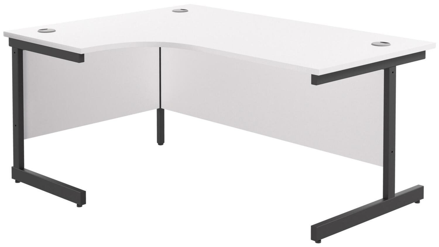 TC Single Leg Corner Desk 1600x1200mm with Pedestal Included - Office ...