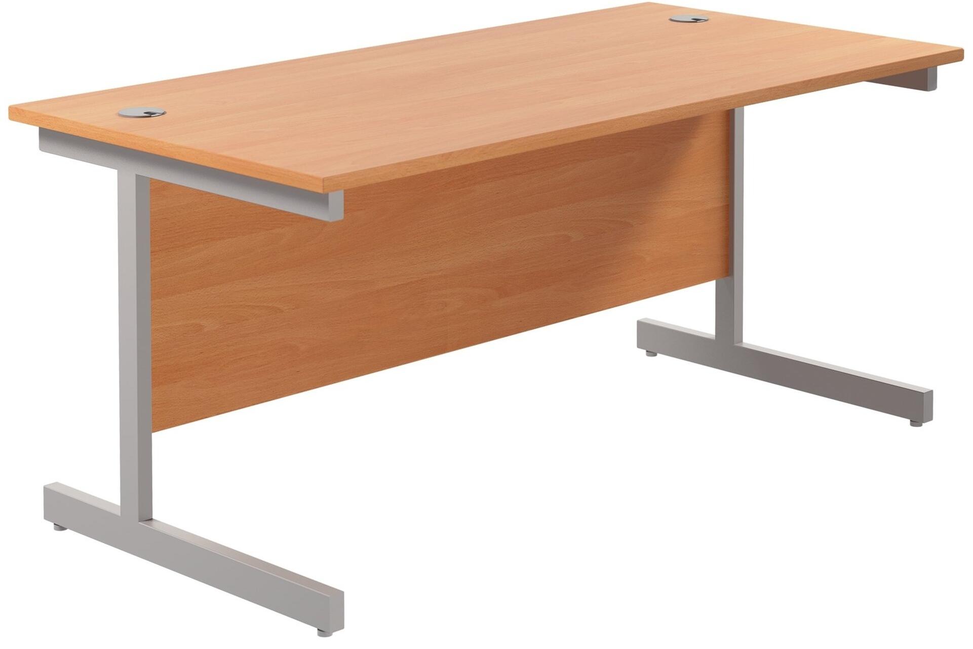 TC Single Upright Rectangular Desk - 1800 x 800mm - Office Furniture Direct