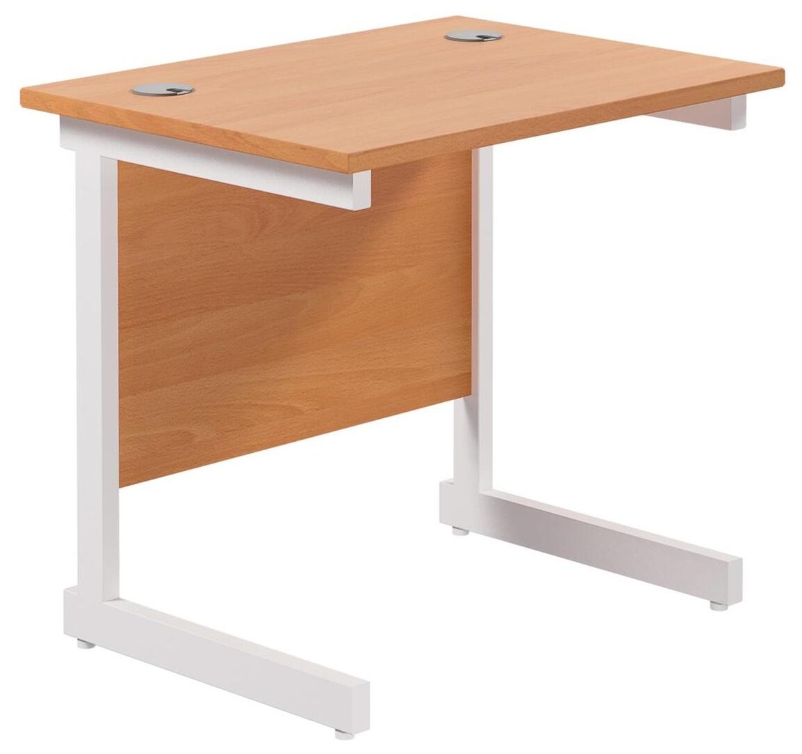 TC Single Upright Desk with Cantilever Legs - 800mm x 600mm - Office ...