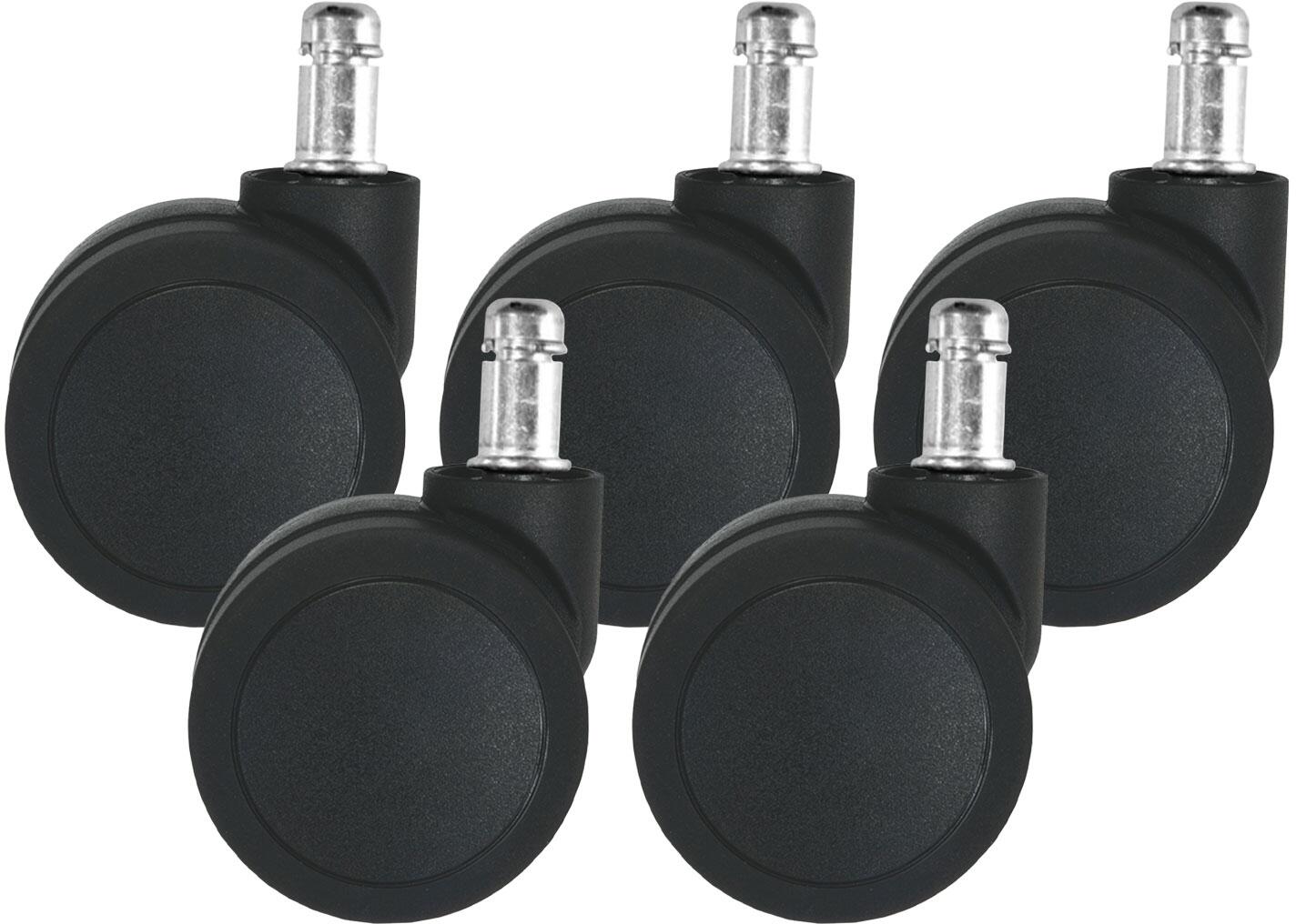Elite Soft Wheeled Chair Castors - Ideal for Hard Floors, Pack of 5 ...