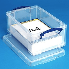 9L Transparent Really Useful Box - Office Furniture Direct