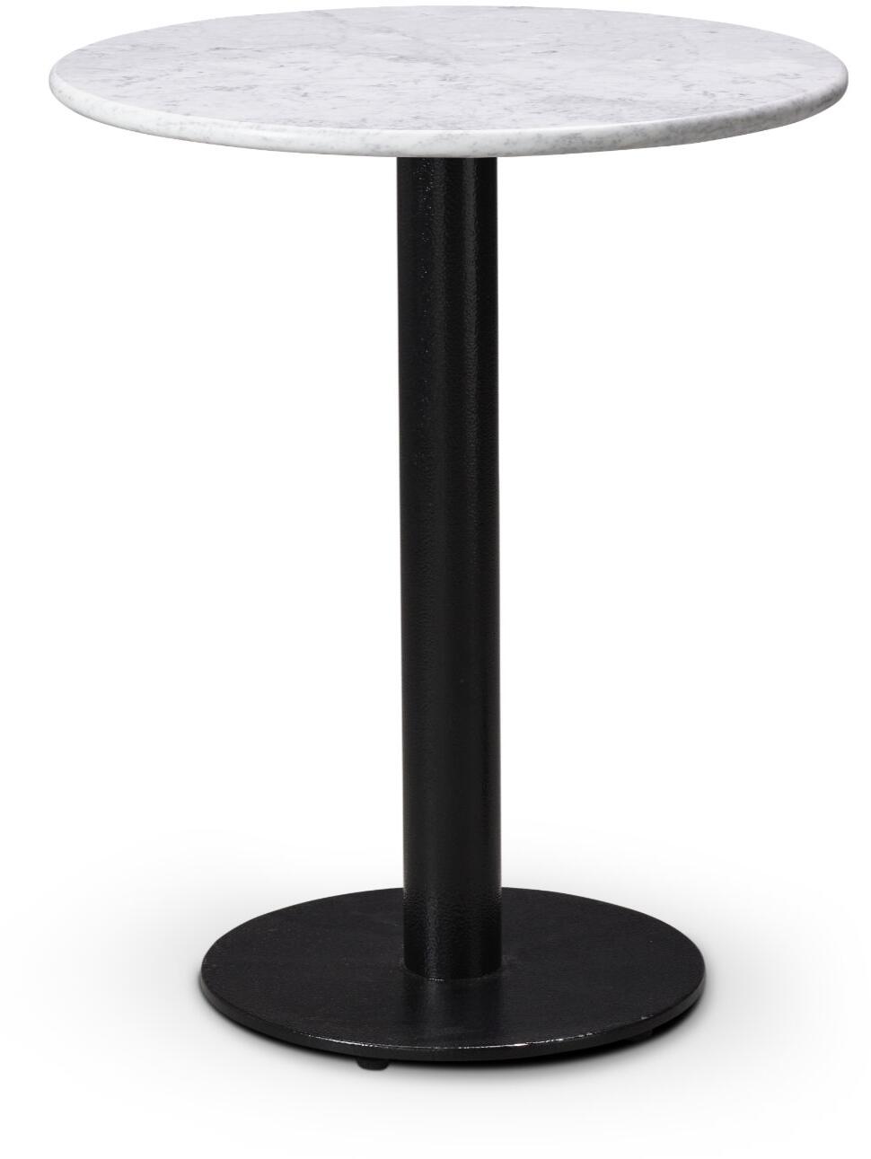 Forza Marble Round Table with Black Cast Iron Base - Tabilo - Office ...