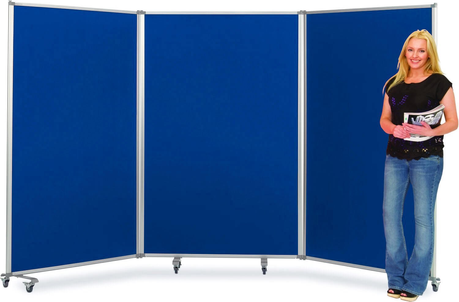 Spaceright Tri Screen Mobile Partitions for Display and Presentation ...