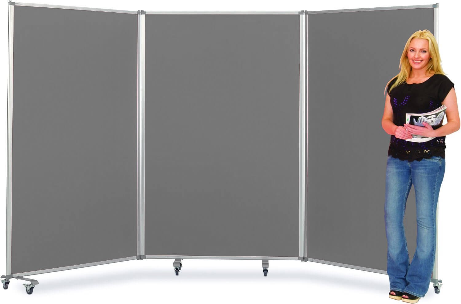 Spaceright Tri Screen Mobile Partitions for Display and Presentation ...