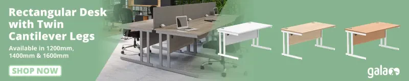 Teknik Pivot Cupboard Desk - Sonoma Oak Effect with Storage - Office ...