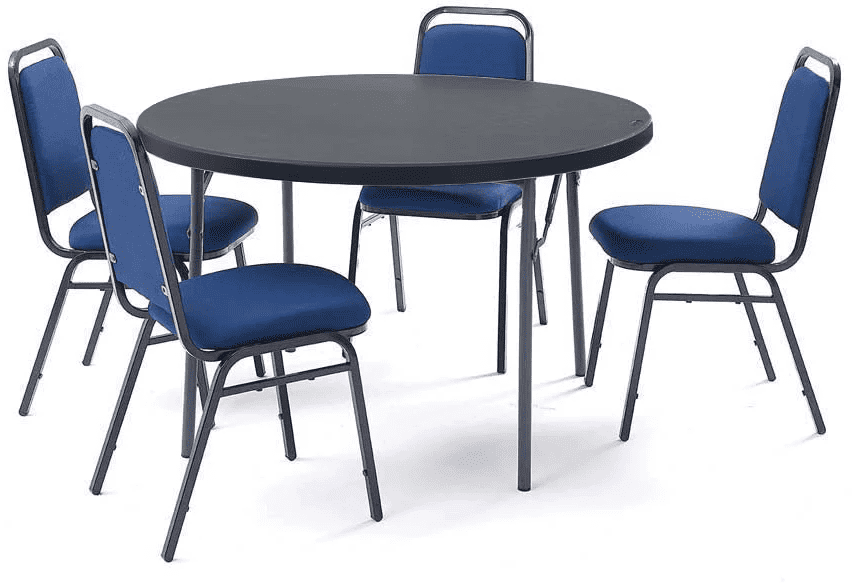 Principal Circular Table with 4 Mayfair Banquet Chairs - Office ...