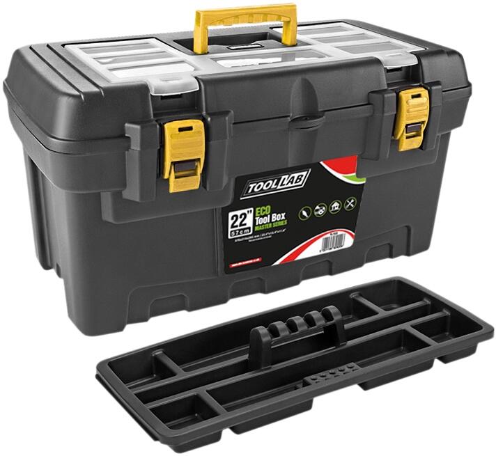 Tool-Lab Eco Master Series 22" Tool Box with Removable Tote Tray ...