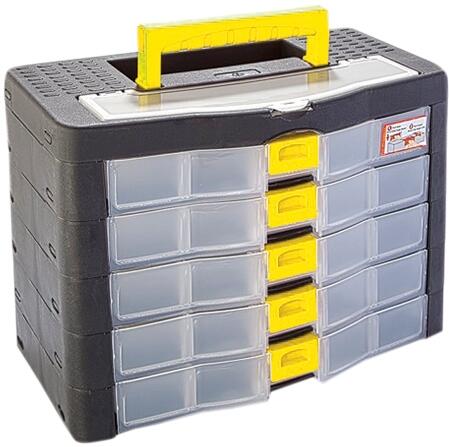 Tool-Lab Modular Multi Drawer Storage Box with Lid - 5 Storey - Office ...