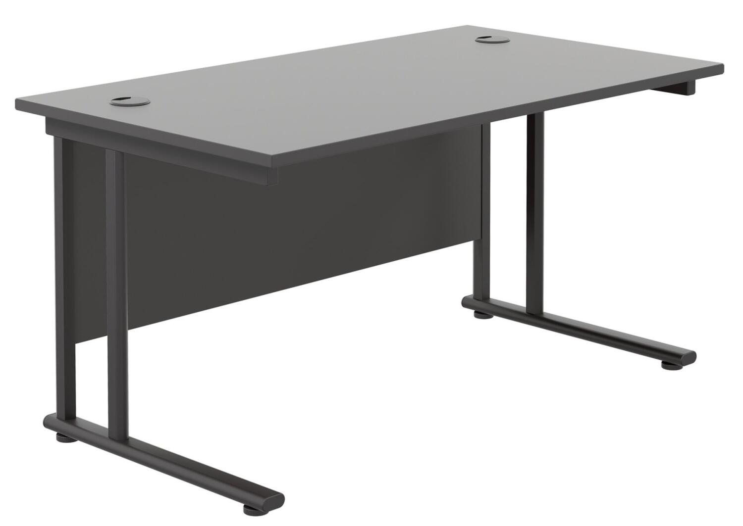 TC Twin Upright Desk with Cantilever Legs - Ideal for Workplaces ...
