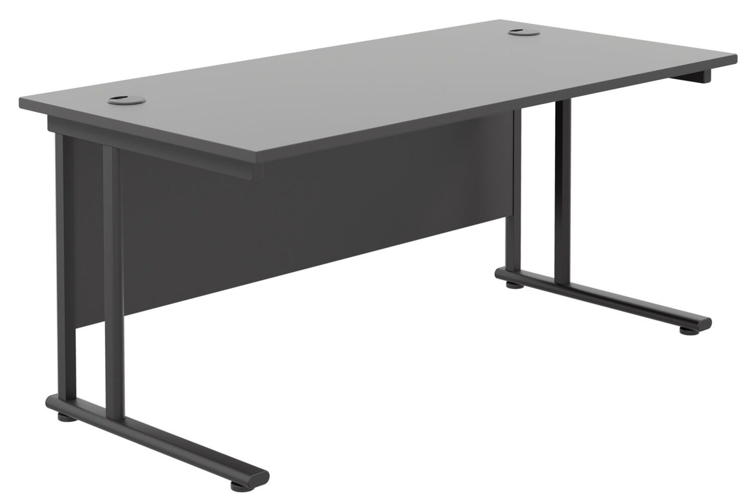 TC Twin Upright Rectangular Desk with Twin Cantilever Legs - Office ...