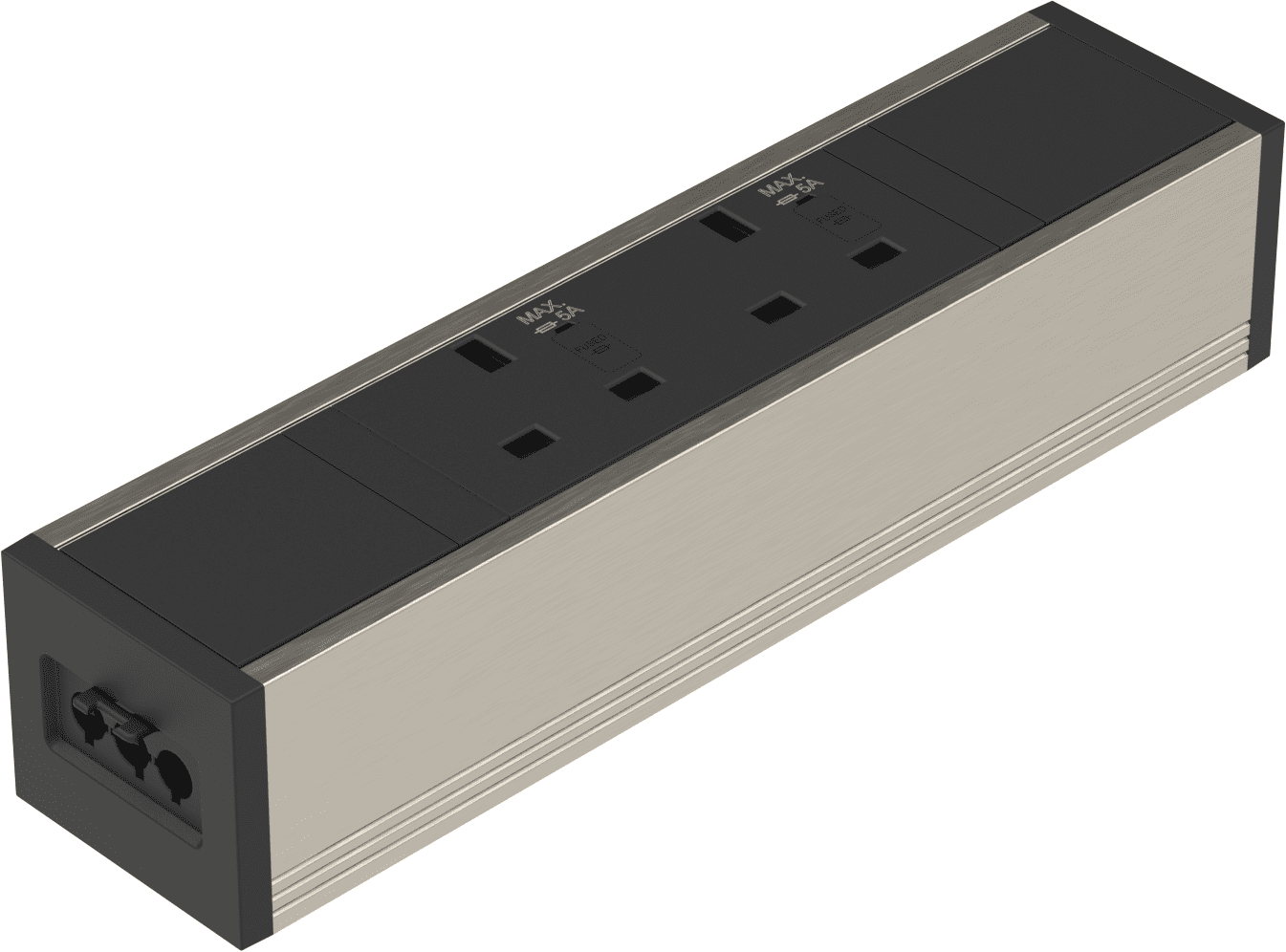 Metalicon Under Desk Power Module / 2 Sockets - Office Furniture Direct