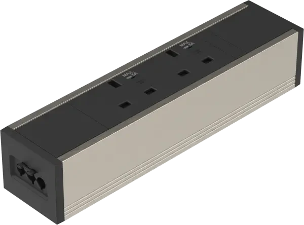 Metalicon Under Desk Power Module / 2 Sockets - Office Furniture Direct