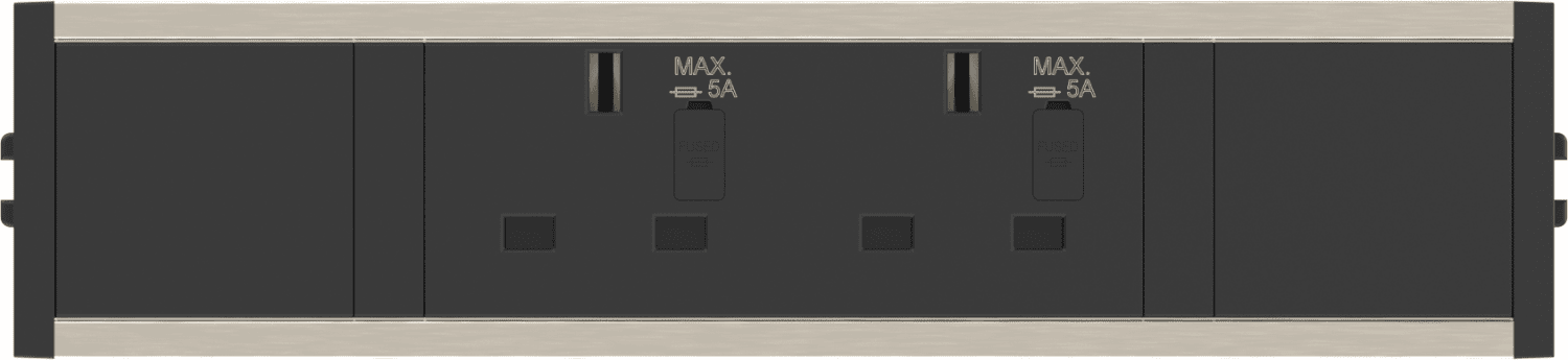 Metalicon Under Desk Power Module / 2 Sockets - Office Furniture Direct