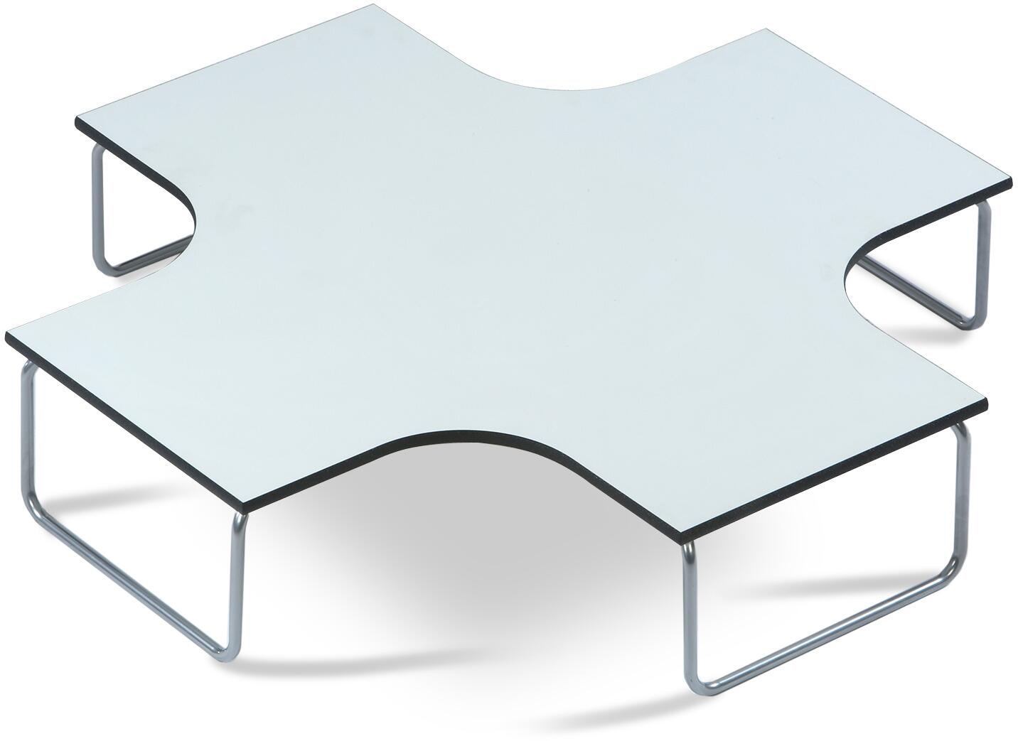 Advanced Urban 4 Piece Connecting Table and Bench Set - Office ...