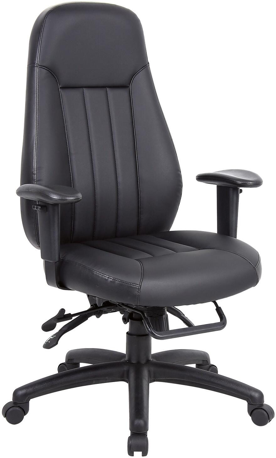 Zeus High 24 Hour Chair - Leather Faced Task Chair with Warranty ...