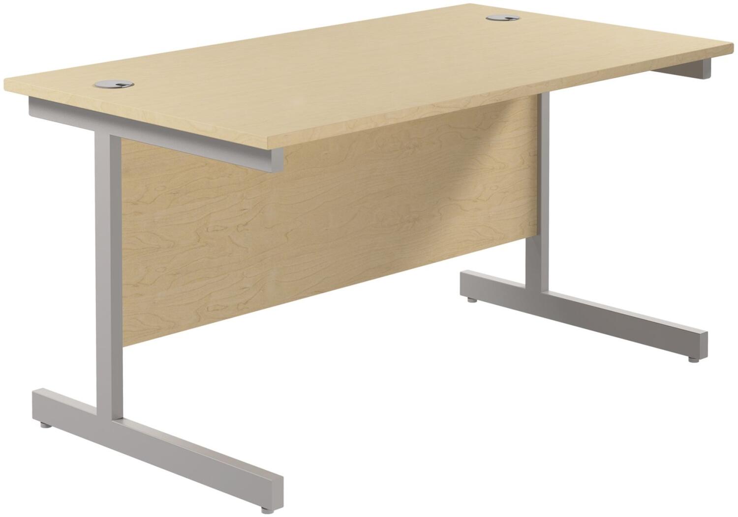TC Single Upright Rectangular Desk with Cantilever Legs - 1200x800mm ...