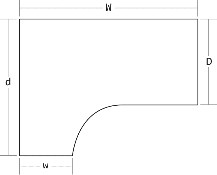 TC Single Leg Corner Desk 1600 x 1200mm - Office Furniture Direct