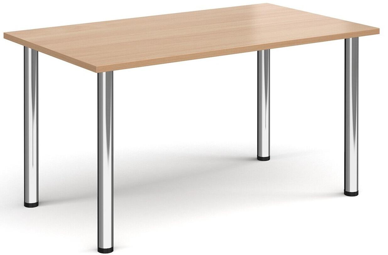 Dams Rectangular Radial Leg Table - Ideal for Meetings and Dining ...