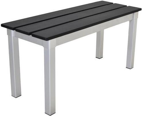 Gopak Enviro Eco Jet Black Outdoor Bench - 900mm x 330mm - Office ...