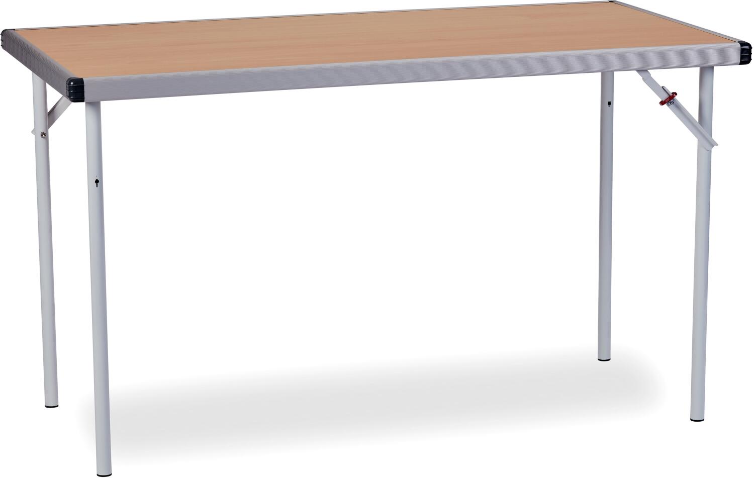 Spaceright Fast Fold Rectangular Table - 610 x 1220mm with 4 Heights - Office Furniture Direct